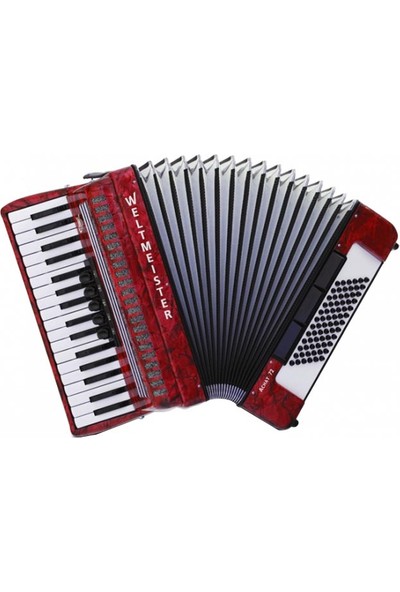 Exotic Home Akordeon Weltmeister Achat 34/72/ııı/5/3 Kırmızı WM-01011164