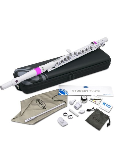 Exotic Home Yan Flüt Nuvo Okul Set Beyaz/pembe N210SFPK