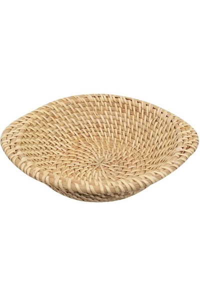 Kumsal Mutfak Hasır Örgülü Ekmek Sepeti H:6 cm ÇAP:19CM Kumsal Mutfak Hasır Örgülü Ekmek Sepeti H:6 cm ÇAP:19CM