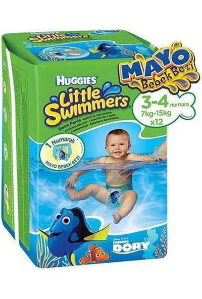 Huggies Little Swimmers Mayo Bebek Bezi 3-4 Numara Huggies Little Swimmers Mayo Bebek Bezi 3-4 Numara