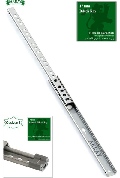 Array Bilyalı Mat Ray 17mmx40.6cm Array Bilyalı Mat Ray 17mmx40.6cm