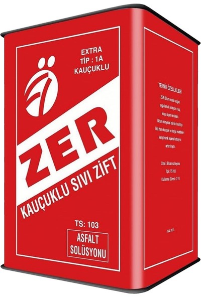 Zer 14 Kg Kauçuklu Ve Elyaf Katkılı Sıvı Zift Zer 14 Kg Kauçuklu Ve Elyaf Katkılı Sıvı Zift