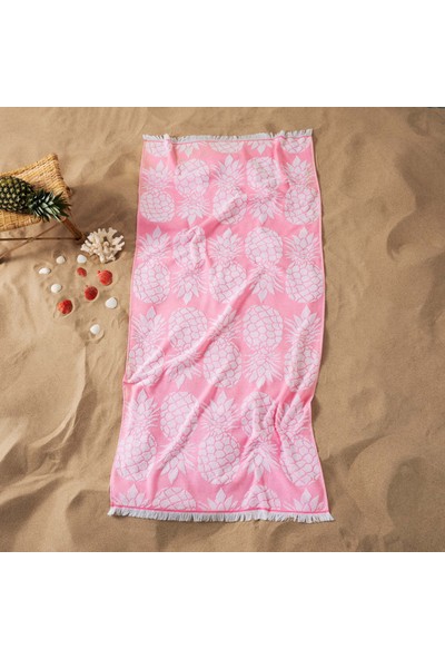 Karaca Home Pineapple Fuşya %100 Pamuk Çift Taraflı Plaj Havlusu 70 x 150 cm Karaca Home Pineapple Fuşya %100 Pamuk Çift Taraflı Plaj Havlusu 70 x 150 cm