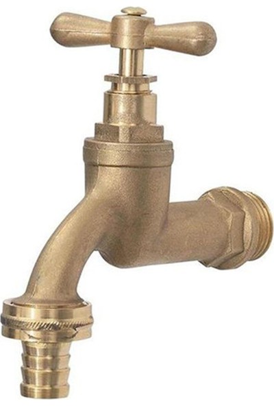 Badem10 Bahçe Musluğu Rekorlu Sarı 1/2