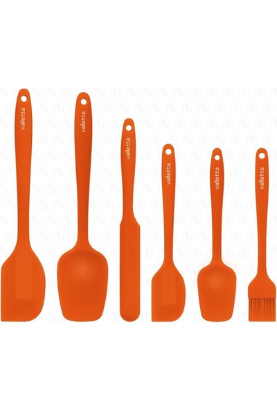 Valletta Drongo 6'lı Spatula Set Turuncu