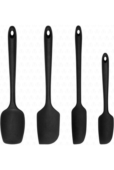 Valletta Osteris 4'lü Spatula Set Siyah