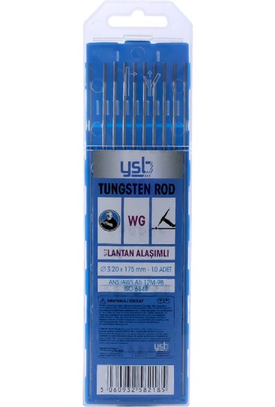 Ysb Wg Mor Tungsten 3.20 x 175 mm Kaynak Elektrodu (1Adet) Ysb Wg Mor Tungsten 3.20 x 175 mm Kaynak Elektrodu (1Adet)