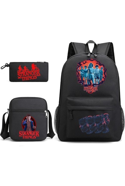 3 Takım Büyük Kapasiteli Karikatür Öğrenci Okul Çantası(Yurt Dışından)