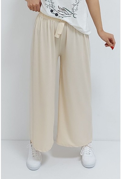 Stil Budur Bol Paça Pantolon Taş Stil Budur Bol Paça Pantolon Taş