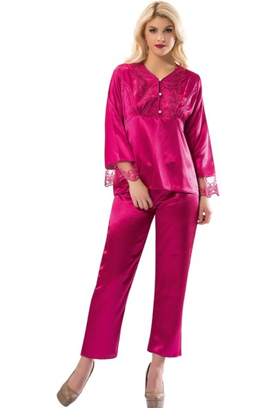 Stil Budur Saten Çeyizlik Pijama Takım Stil Budur Saten Çeyizlik Pijama Takım