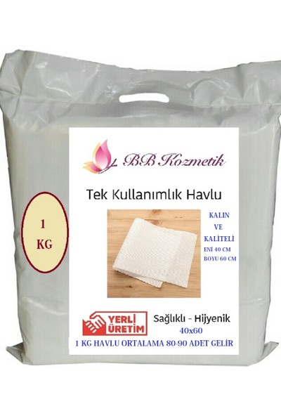 BB Kozmetik Tek Kullanımlık Havlu KALIN(40X60 1kg )
