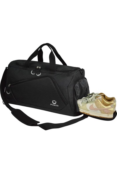 Cep ve Ayakkabı Bölmeli Spor Çanta - Siyah (Yurt Dışından)