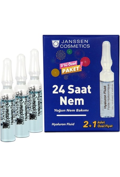 Janssen Cosmetics Yüksek Nem Sağlamaya Yardımcı Ampul 3'lü Janssen Cosmetics Yüksek Nem Sağlamaya Yardımcı Ampul 3'lü