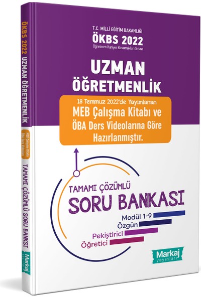 Markaj Yayınları 2022 Uzman Öğretmenlik Tamamı Çözümlü Soru Bankası Markaj Yayınları 2022 Uzman Öğretmenlik Tamamı Çözümlü Soru Bankası