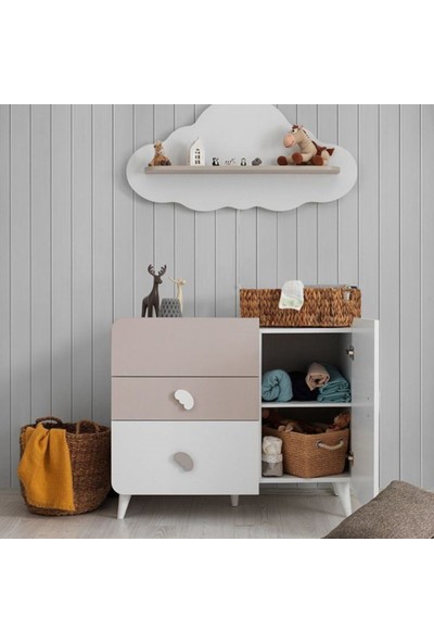 Rengarenk Bunny Bebek Şifonyer