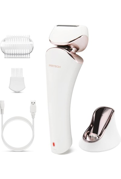 Prıtech Kadınlar Için Şarjlı Tıraş Makinesi