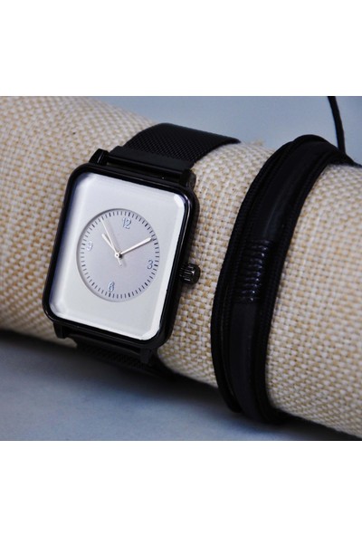 Siyah Deri Bileklikli Efsane Kasa Erkek Kol Saati SU-295