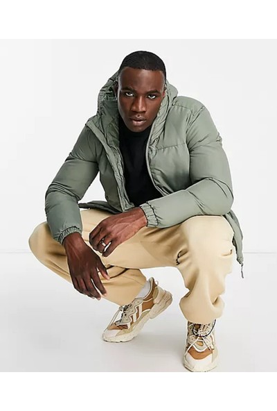 Brave Soul Kapüşonlu Puffer Mont