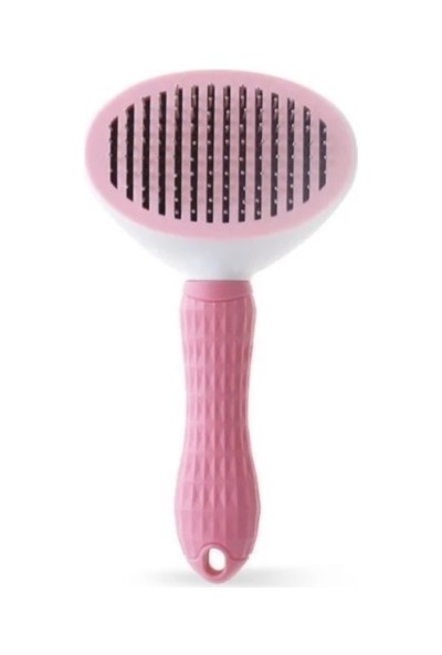 Otomatik Temizlenen Tuşlu Evcil Hayvan Fırçası Kedi Köpek Tüy Toplayıcı Tarak Gri Otomatik Temizlenen Tuşlu Evcil Hayvan Fırçası Kedi Köpek Tüy Toplayıcı Tarak Gri