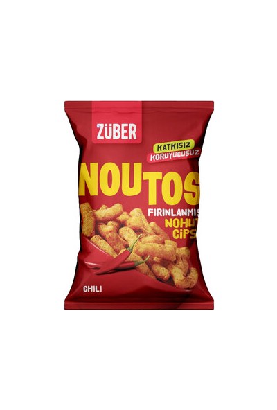 Züber Noutos Fırınlanmış Nohut Cipsi Chili 55 G Züber Noutos Fırınlanmış Nohut Cipsi Chili 55 G