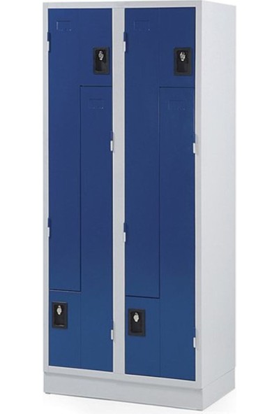 Z Kapaklı 2 Kolon 4 Kapak Soyunma ve Malzeme Dolabı