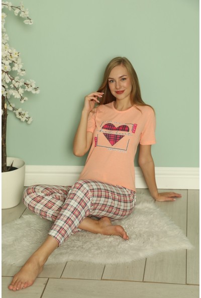 3 Renk Pamuklu Ekose Pijama Takımı 3 Renk Pamuklu Ekose Pijama Takımı