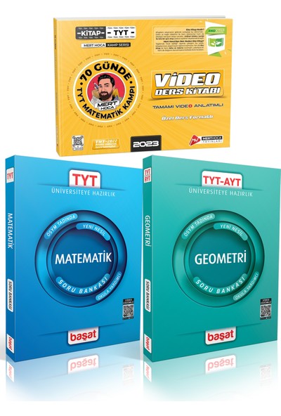 Mert Hoca Yayınları 70 Günde TYT Matematik Kampı - Başat Matematik - Geometri Soru Bankası Seti Mert Hoca Yayınları 70 Günde TYT Matematik Kampı - Başat Matematik - Geometri Soru Bankası Seti
