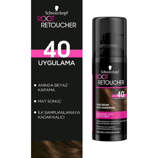 Root Retoucher Sprey Boya Koyu Kahverengi 120 Ml Fiyatı