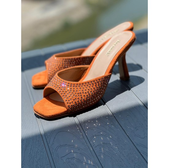 Shoemark Perla Turuncu Kadın Topuklu Terlik Fiyatı