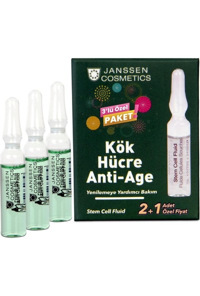 Janssen Cosmetics Kök Hücre Anti-Age Ampul 3'lü