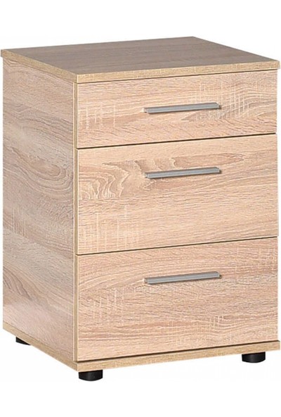 adore mobilya Trendline Üç Çekmeceli Komodin - Sonoma