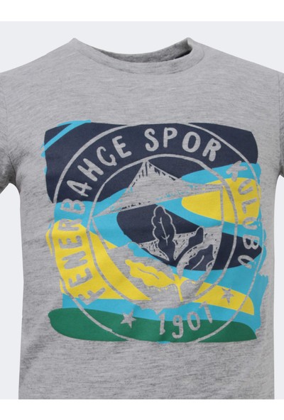 Fenerbahçe Çocuk Trıbun Renkli Logo Tshirt