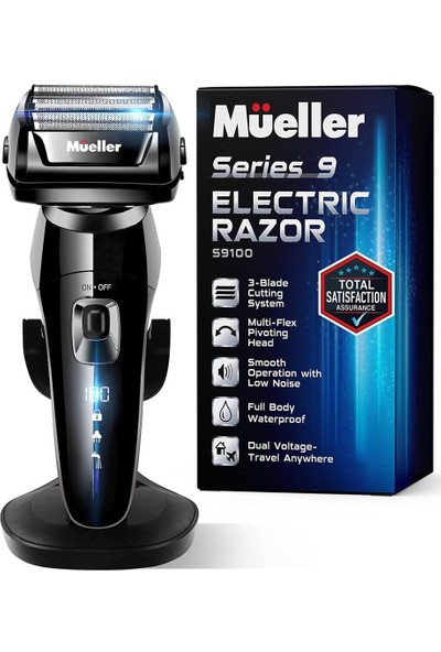 Mueller Elektrikli Tıraş Bıçağı, 5 Elemanlı Kesme Sistemi