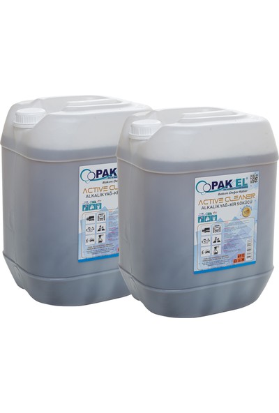 Pakel Active Cleaner Yağ Kir Sökücü Fırçasız Yıkama 25 kg 2'li Pakel Active Cleaner Yağ Kir Sökücü Fırçasız Yıkama 25 kg 2'li