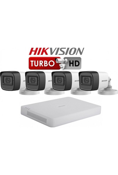 Hikvision 4 Kamera 2mp Turbo Hd 1080P + Hikvision DS-7104HGHI-K1 H265 Pro+ Kayıt Cihazı Güvenlik Set Hikvision 4 Kamera 2mp Turbo Hd 1080P + Hikvision DS-7104HGHI-K1 H265 Pro+ Kayıt Cihazı Güvenlik Set