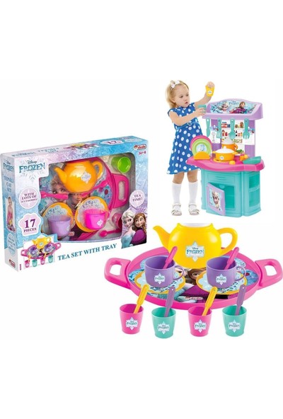 Dede Karlar Ülkesi Oyuncak Şef Mutfak Seti + Frozen Çay Seti Eğitici Oyuncak Mutfak Dede Karlar Ülkesi Oyuncak Şef Mutfak Seti + Frozen Çay Seti Eğitici Oyuncak Mutfak