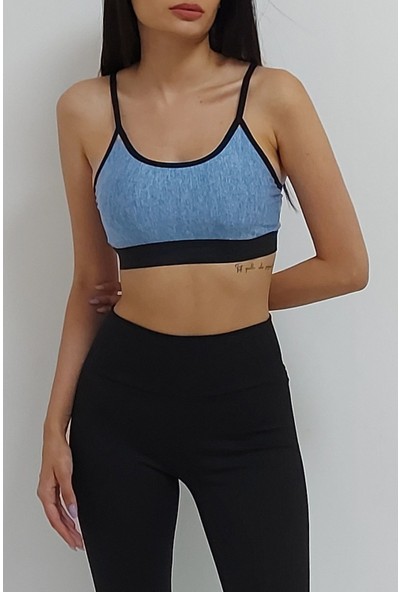 Stil Budur Ip Askılı Büstiyer Mavi Stil Budur Ip Askılı Büstiyer Mavi