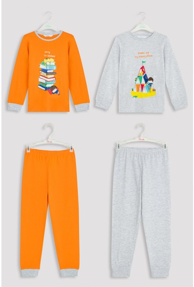 Penti Çok Renkli Erkek Çocuk B. Book Tent 4lü Pijama Takımı Penti Çok Renkli Erkek Çocuk B. Book Tent 4lü Pijama Takımı