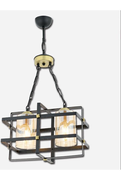 Artıcam Armina Ikili Siyah Avize Artıcam Armina Ikili Siyah Avize