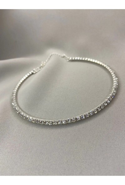 FullControl Su Yolu Taşlı Choker Tasma Kolye FullControl Su Yolu Taşlı Choker Tasma Kolye