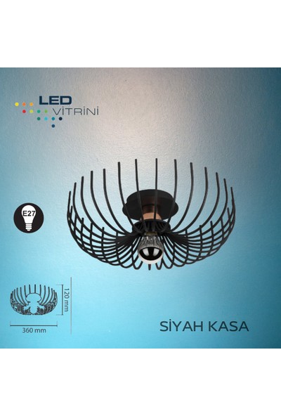 Led Vitrini Siyah Kasa Dekoratif Aplik Led Vitrini Siyah Kasa Dekoratif Aplik