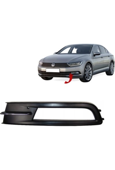 Vassparts Volkswagen Passat B8 Sis Kapağı Sisli Nikelajlı Sol Şoför Tarafı - 3G0853665A - 3G0854661A