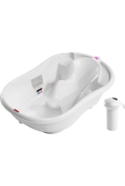 Okbaby Onda Evol Banyo Küveti & Splash Bebek Duşu / Beyaz