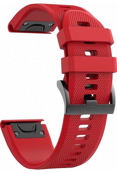 Garmin Descent MK2I Için Quickfit Özellikli Silikon Kordon Kırmızı Garmin Descent MK2I Için Quickfit Özellikli Silikon Kordon Kırmızı