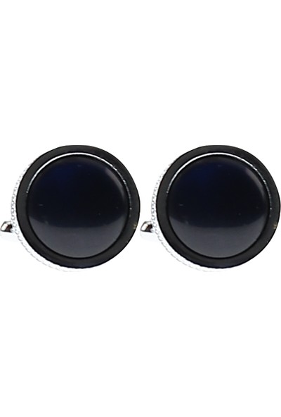 Kiğılı Yuvarlak Taşlı Kol Düğmesi