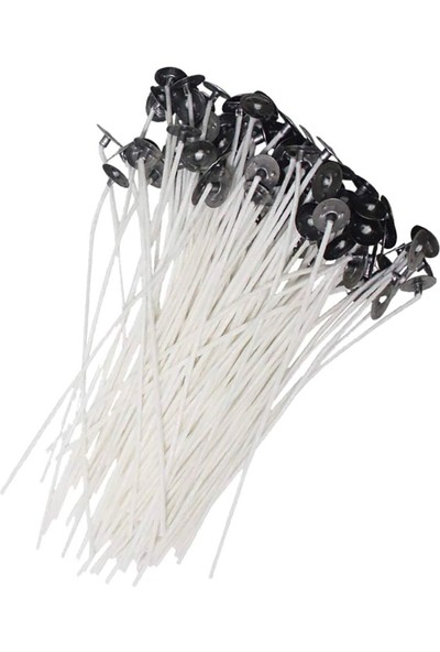 Hobizubi Mum Fitili Hazır Kopçalı -12 cm - 100 Adet