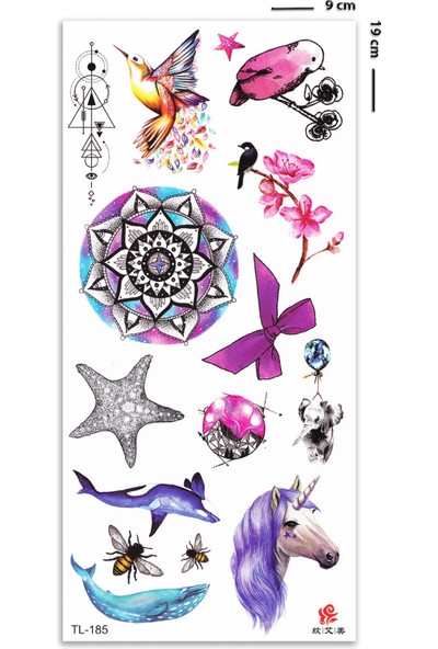 BP Tattoo Dumbo Karışık Renkli Geçici Çocuk Dövmesi