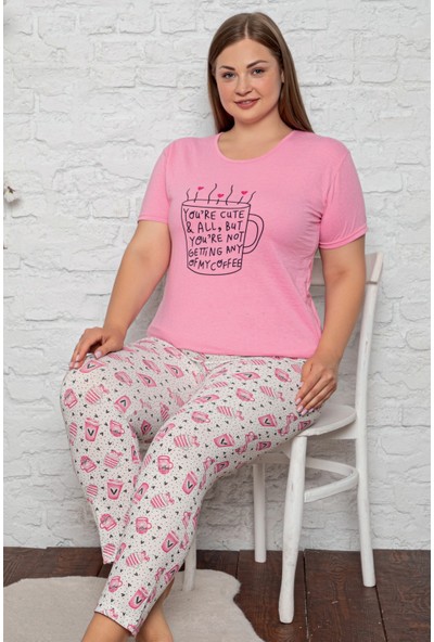 Rüyam Kadın Büyük Beden Battal Boy Pijama Takımı