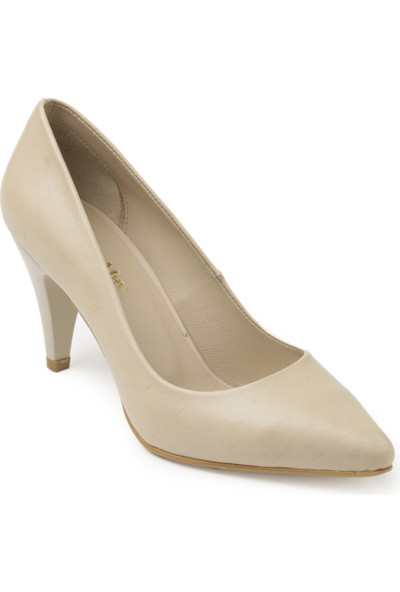 John May Kadın Topuklu MAR-22K-133-2062 John May Bej