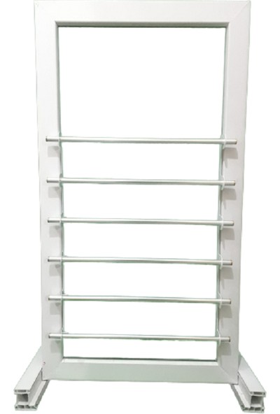 Çetin Büyük Boy (50 Cm-75 Cm) Ayarlanabilir Iki Çubuklu Pencere Korkuluğu-Çocuk Güvenlik Sistemler